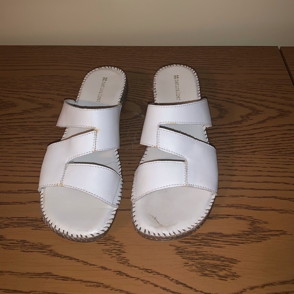 Naturalizer | Shoes | White Sandals | Poshmark